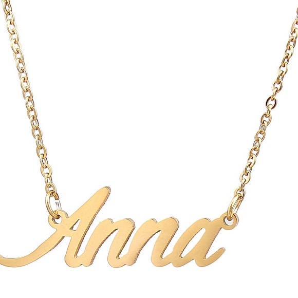 Jewelry | Anna Gold Sweetheart Name Necklace Nwt | Poshmark